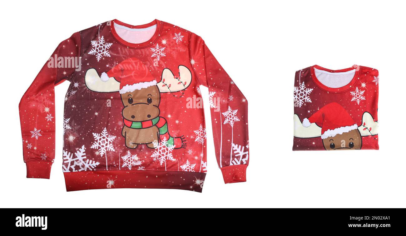 Ugly christmas sweater pattern hi-res stock photography and images - Alamy
