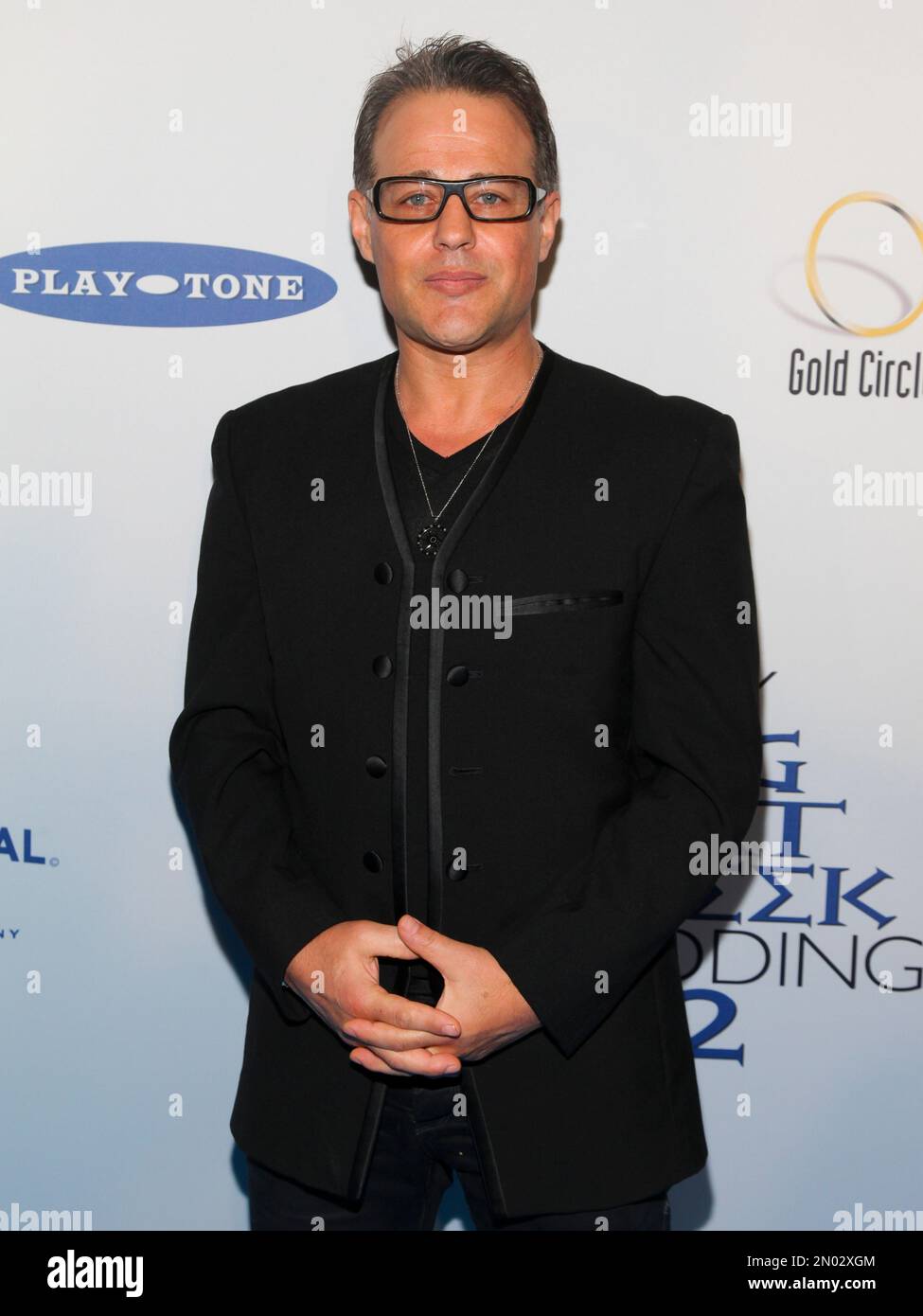 Louis Mandylor attends the premiere of "My Big Fat Greek Wedding 2" at ...