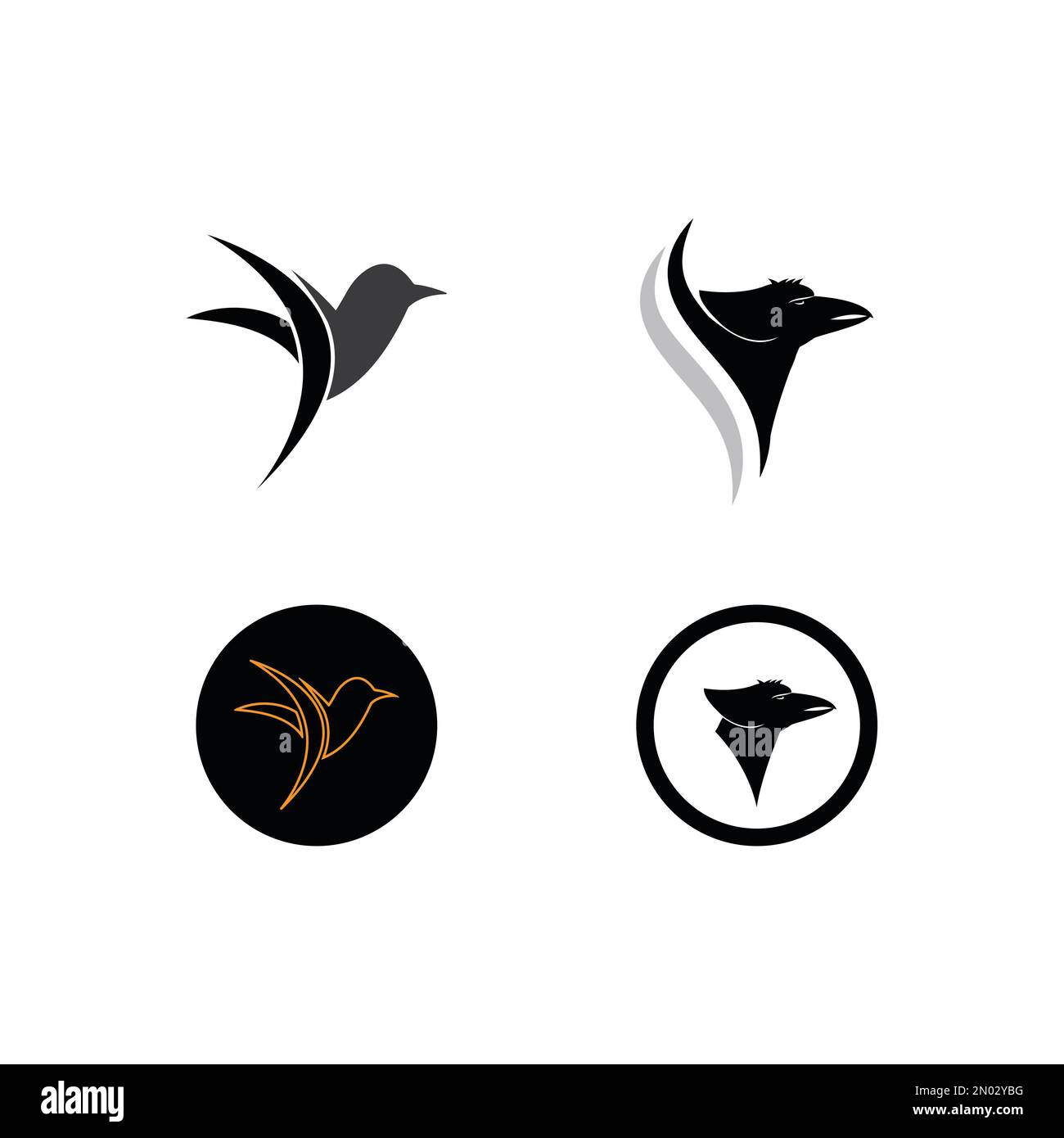 Bird logo vector hi-res stock photography and images - Alamy