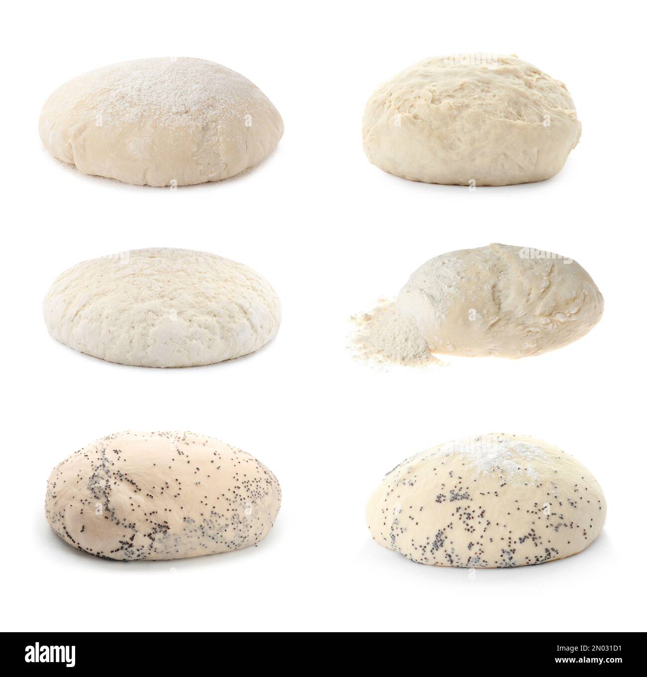 Kneading dough with flour Cut Out Stock Images & Pictures - Alamy