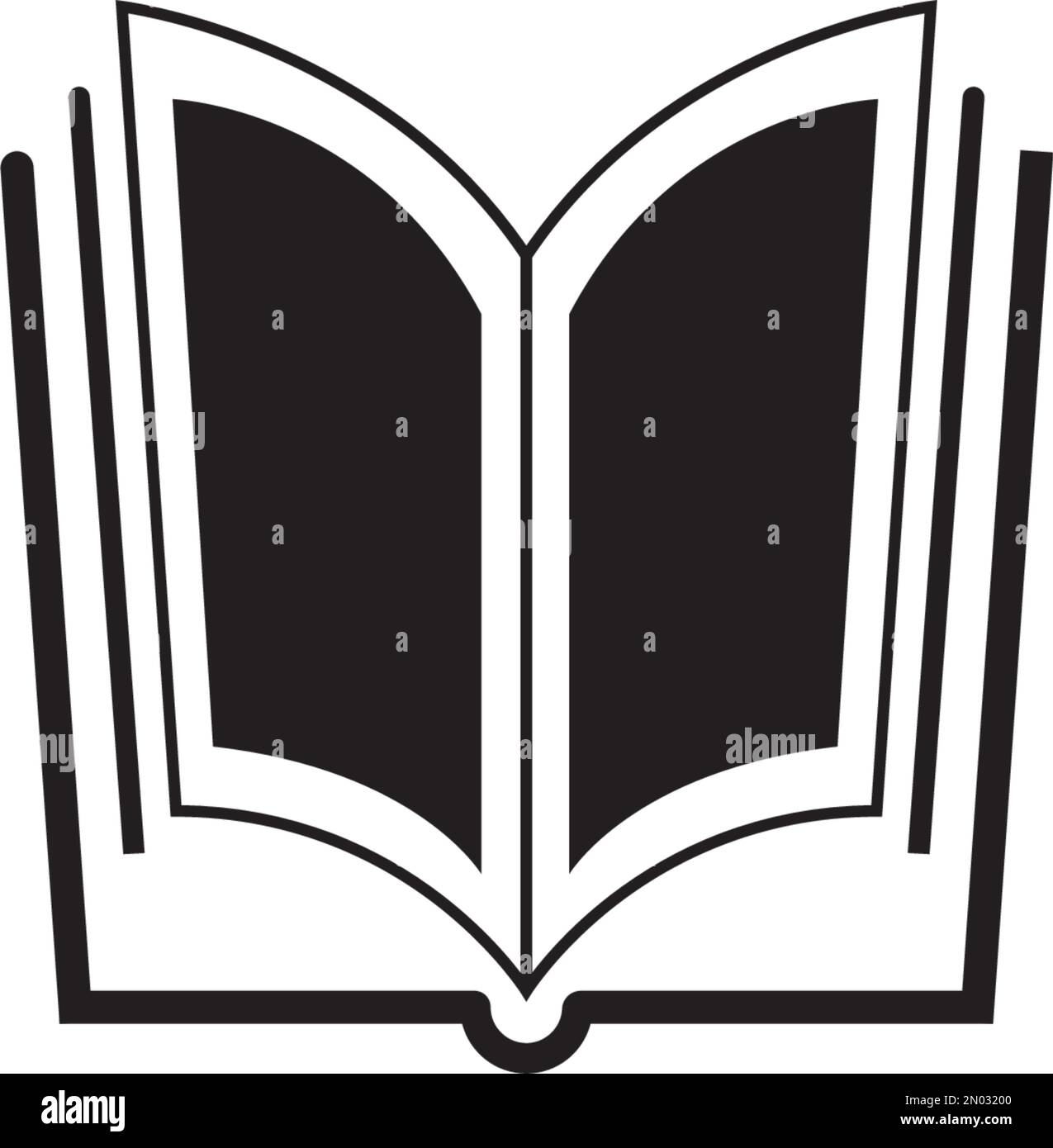 Book logo vector illustration design,on white background Stock Vector ...