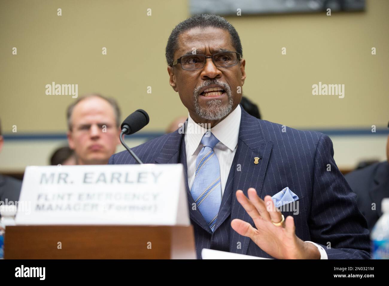 Former Flint, Mich., Emergency Manager Darnell Earley testifies before ...