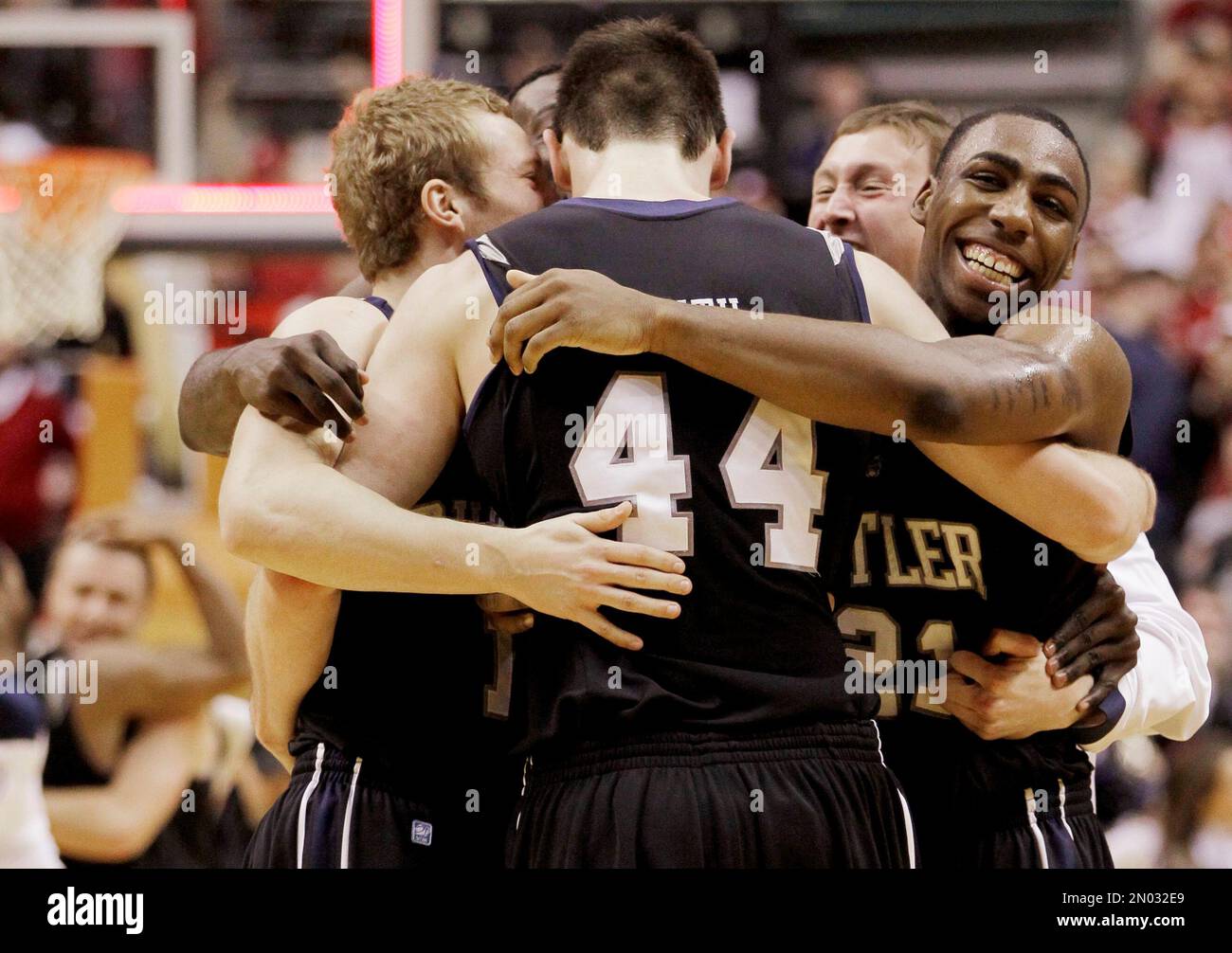 FILE - In this Dec. 17, 2011, file photo, Butler's Andrew Smith (44) is ...