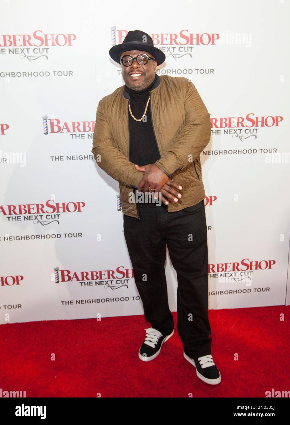 Actor Cedric the Entertainer at the Chicago premiere of Barbershop: The ...
