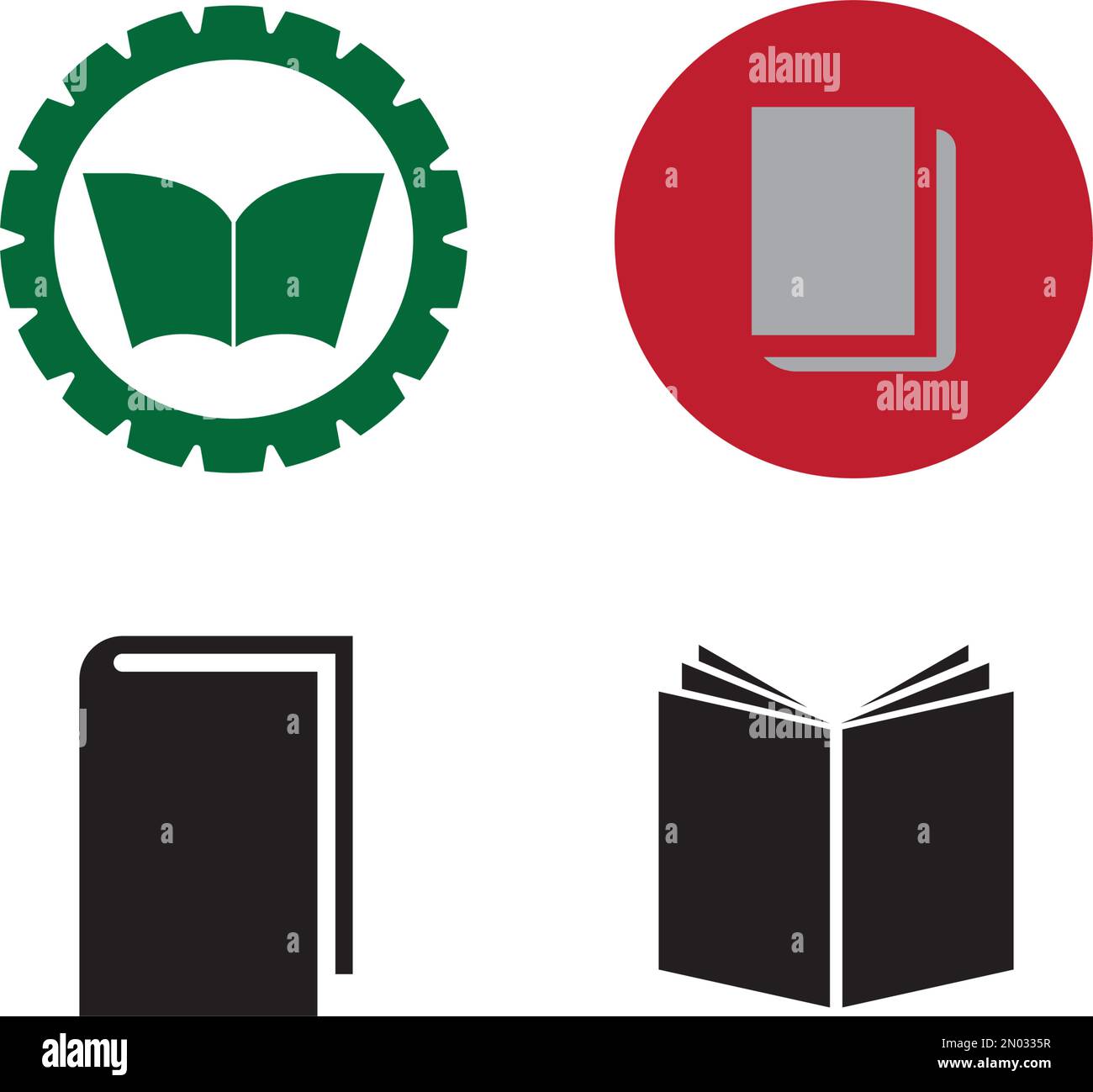 Book logo vector illustration design,on white background Stock Vector ...