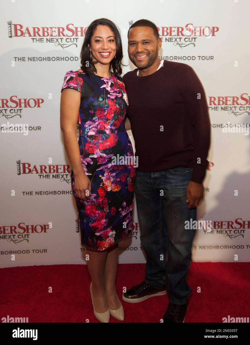Actors Liz Dozier and Anthony Anderson at the Chicago premiere of ...