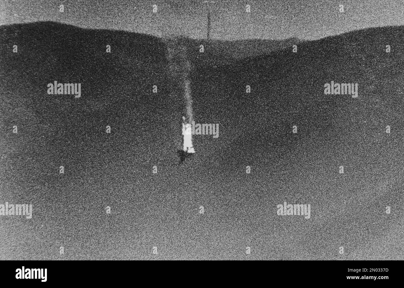 In this second photo, an Israeli Phantom fighter goes down after being ...