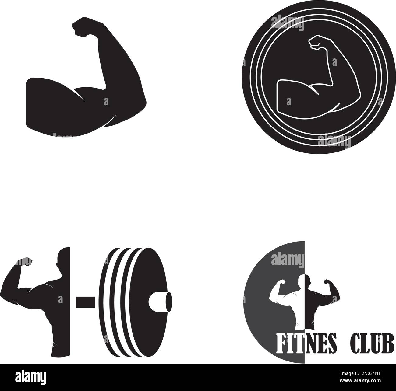 fitness logo vector design illustration background Stock Vector Image ...