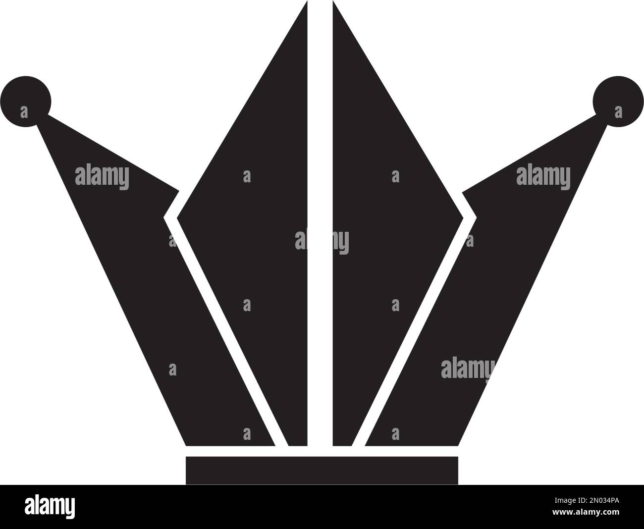 Crown Logo vector design illustration template background Stock Vector ...