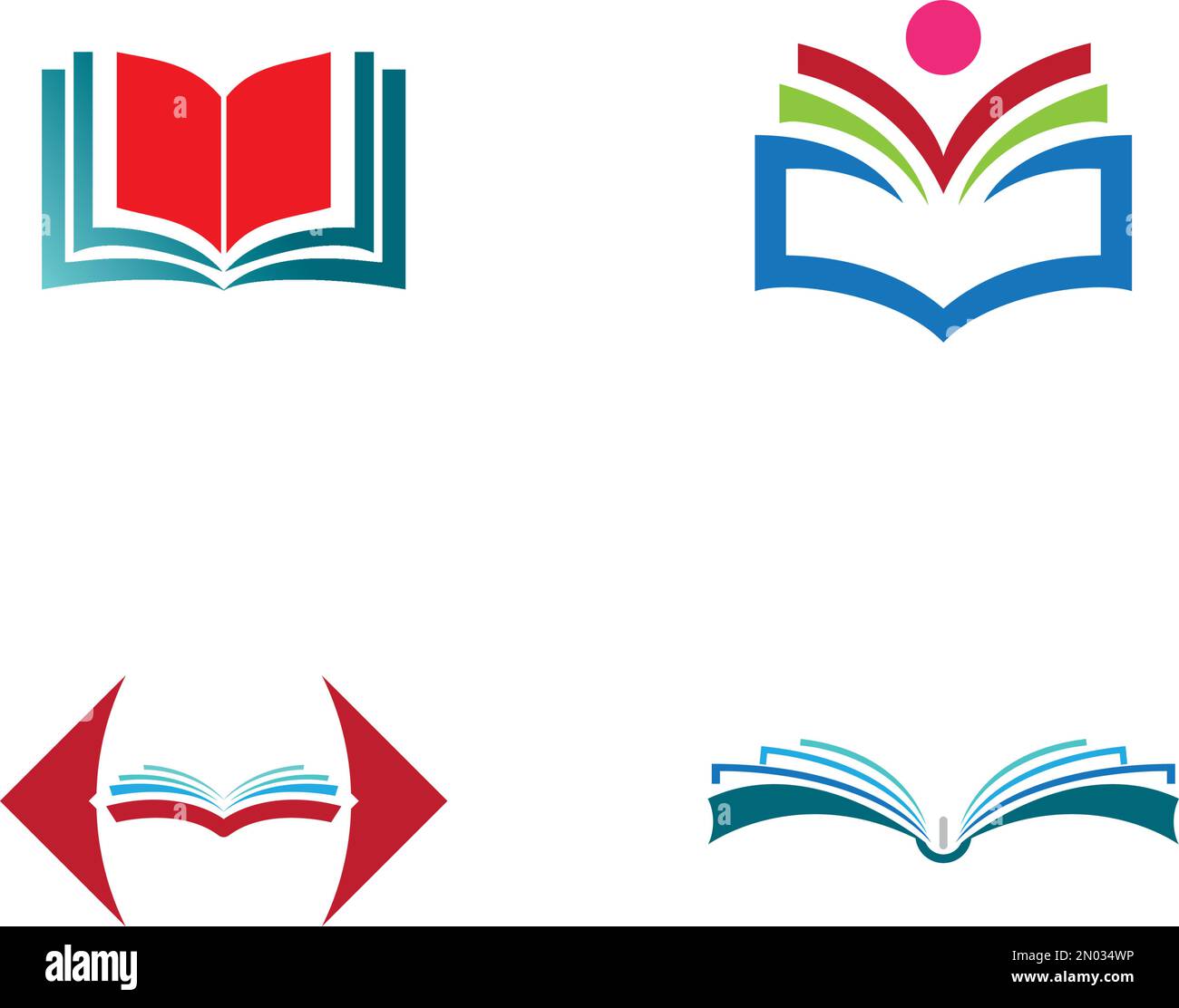 Book logo vector illustration design,on white background Stock Vector ...