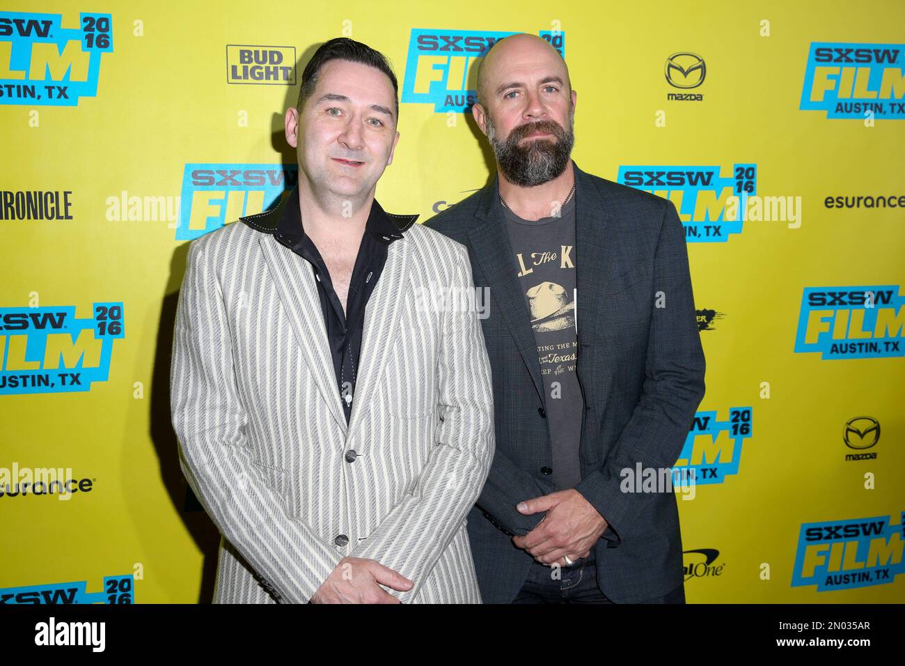 Greg Tiernan, left, and Conrad Vernon arrive at the screening of ...
