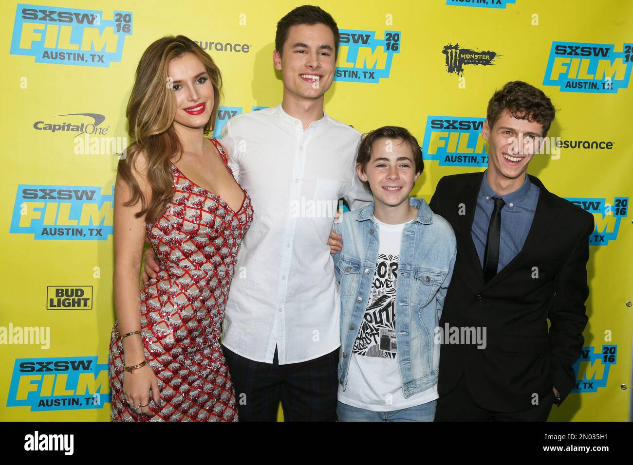 Bella Thorne, Kian Lawley, Anton Starkman and Philip Labes, from left ...