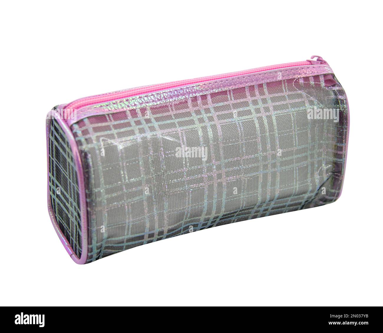 Cute pencil pen case container isolated on the white background Stock ...