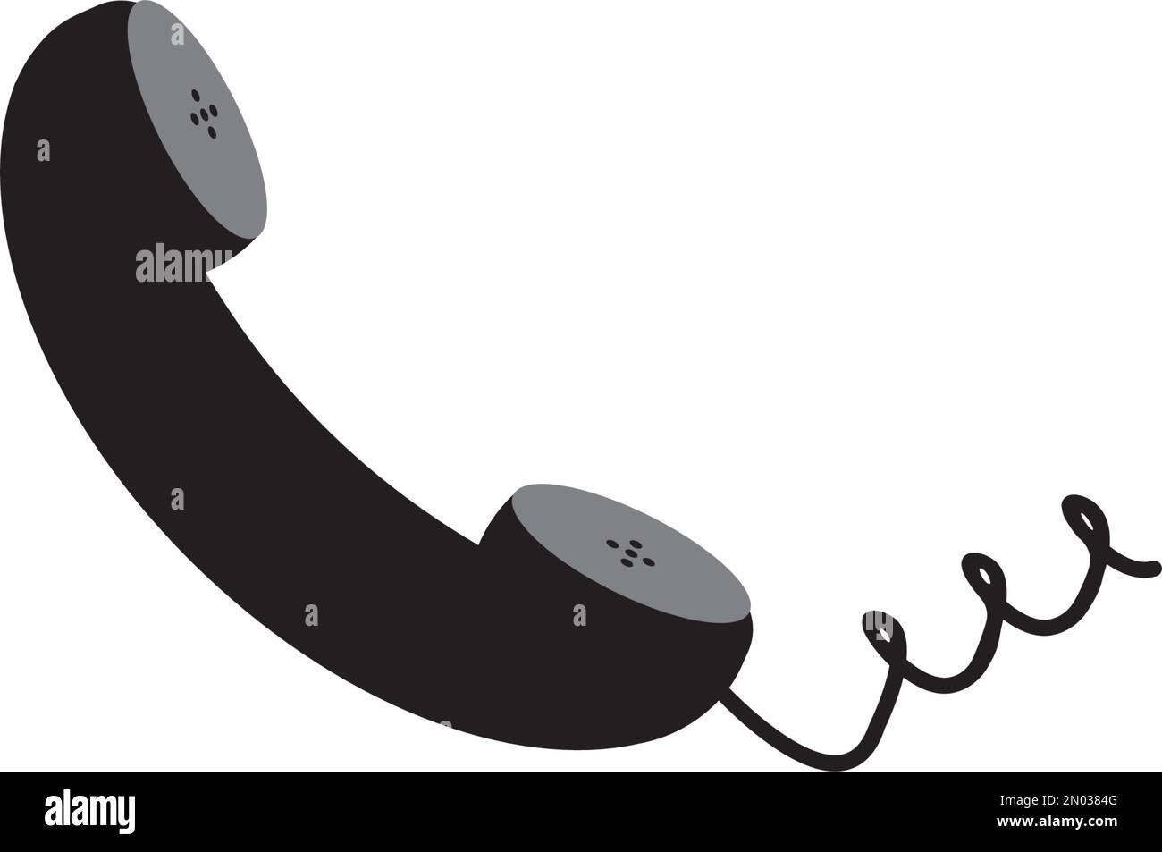 Abstract flat design simple vector ringing phone icon. Telephone symbol ...