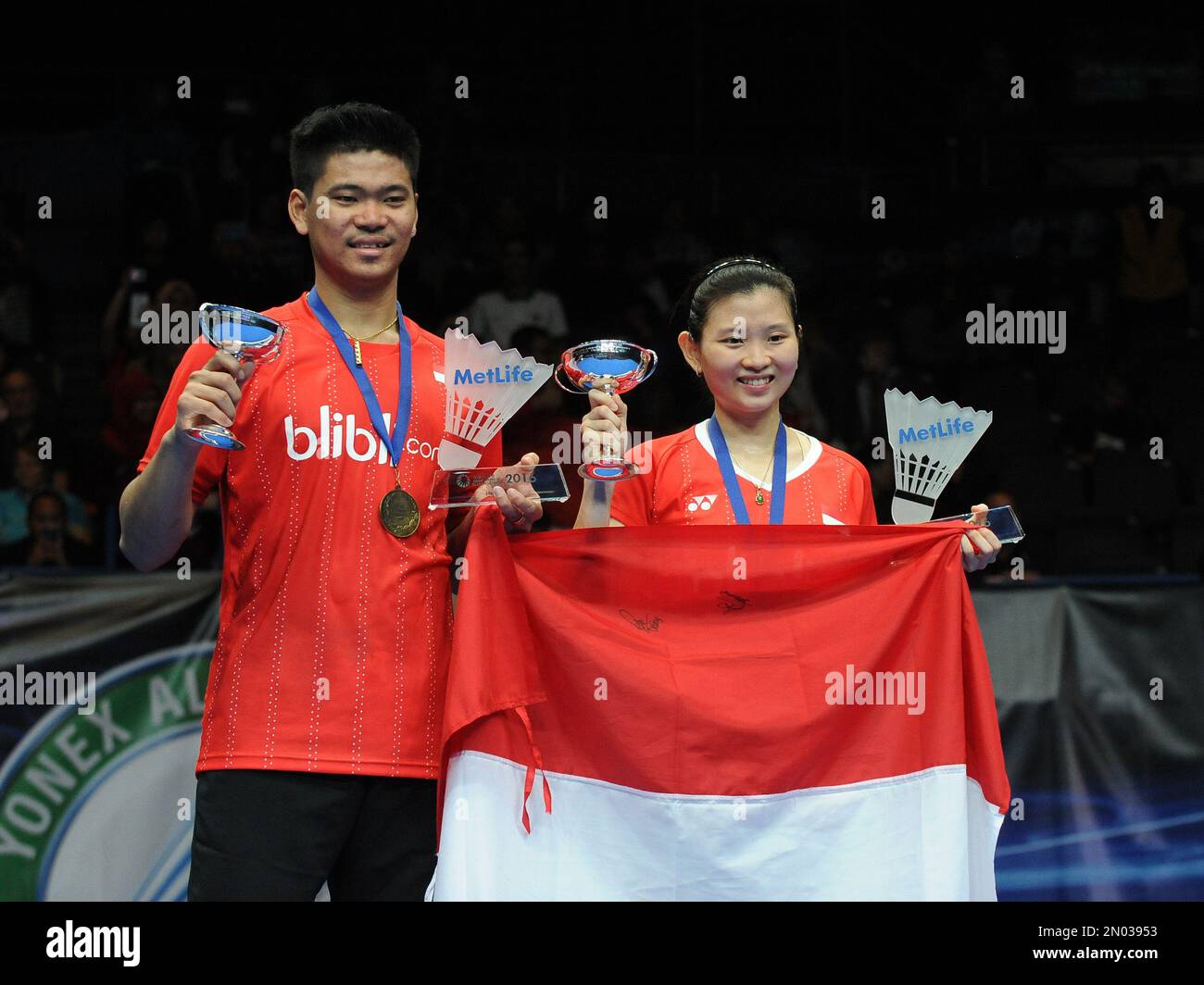 Indonesia's Praveen Jordan, left, and Debby Susanto celebrate on the ...