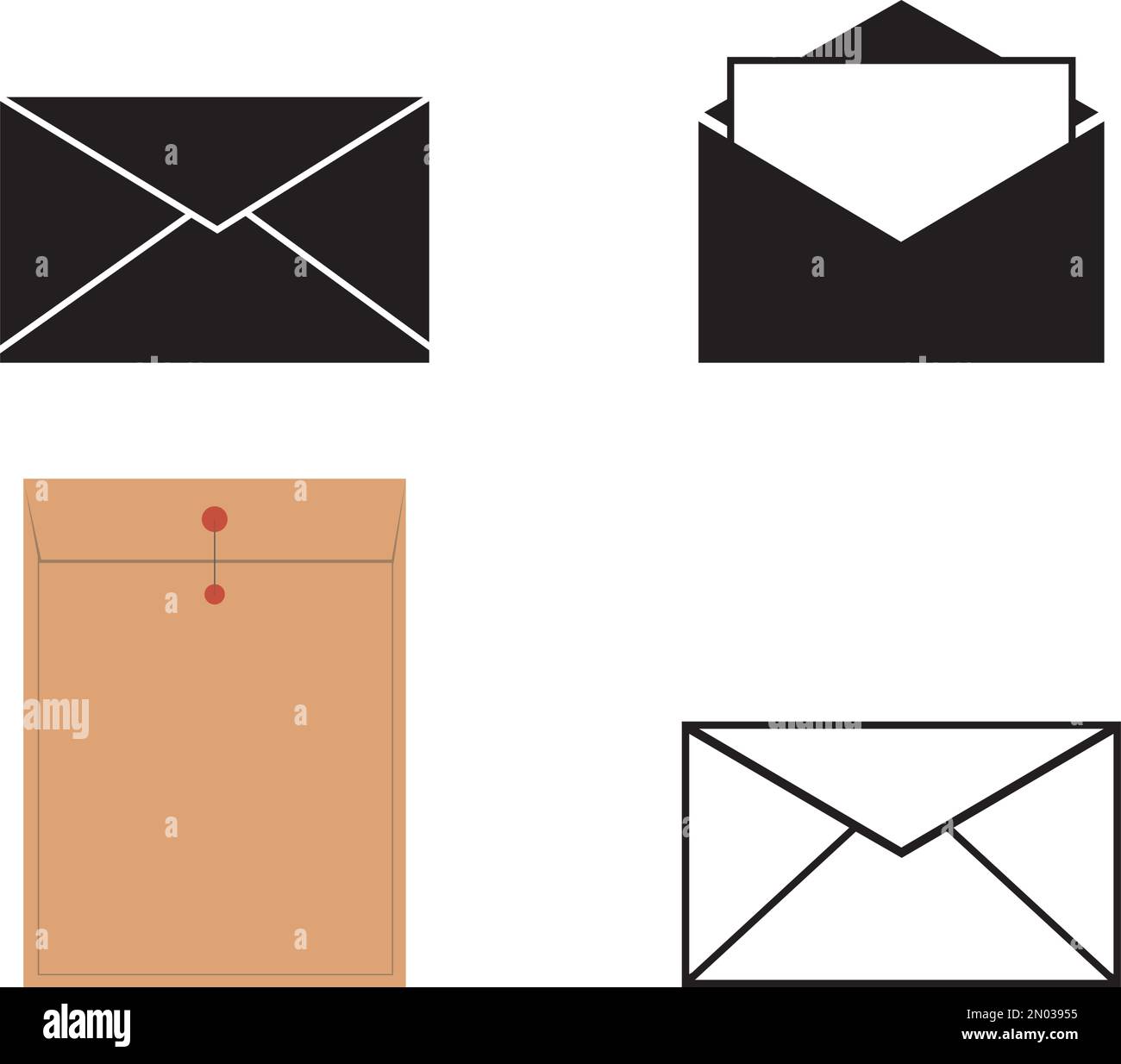 Envelope icon vector design illustration background Stock Vector Image ...