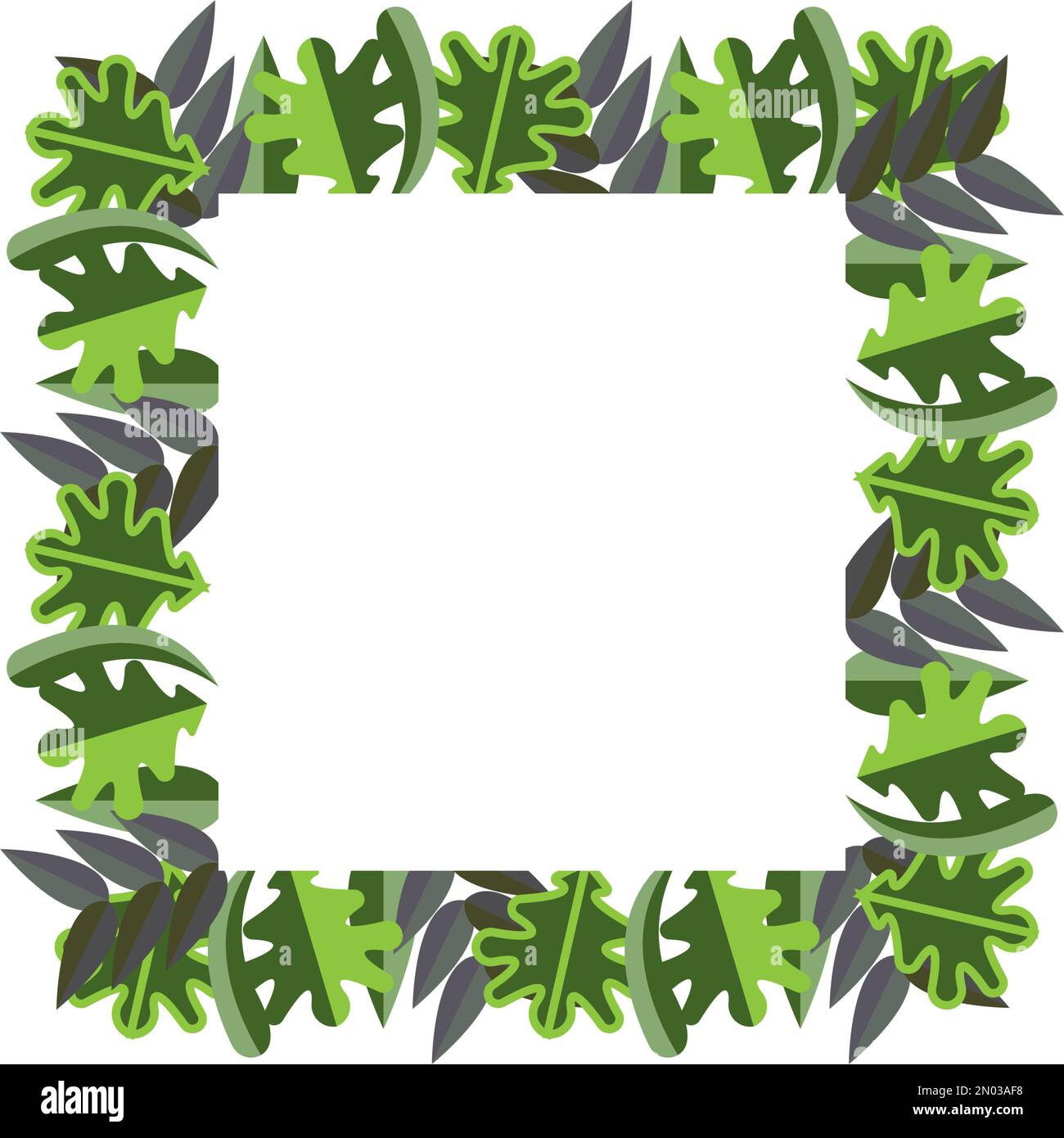 Beautiful background border succulent Stock Vector Images - Alamy