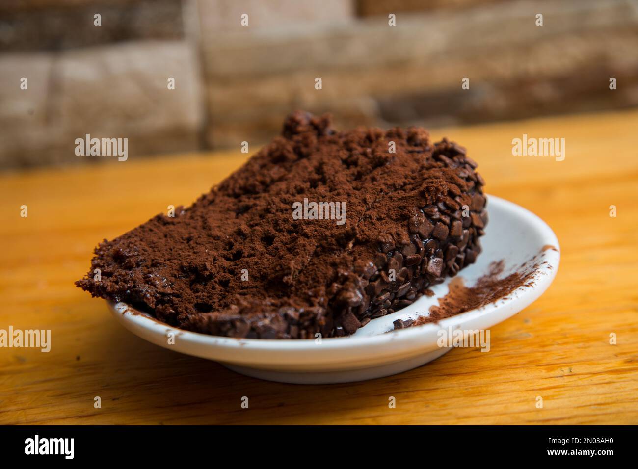 Delicious dark Chocolate sponge cake Stock Photo - Alamy