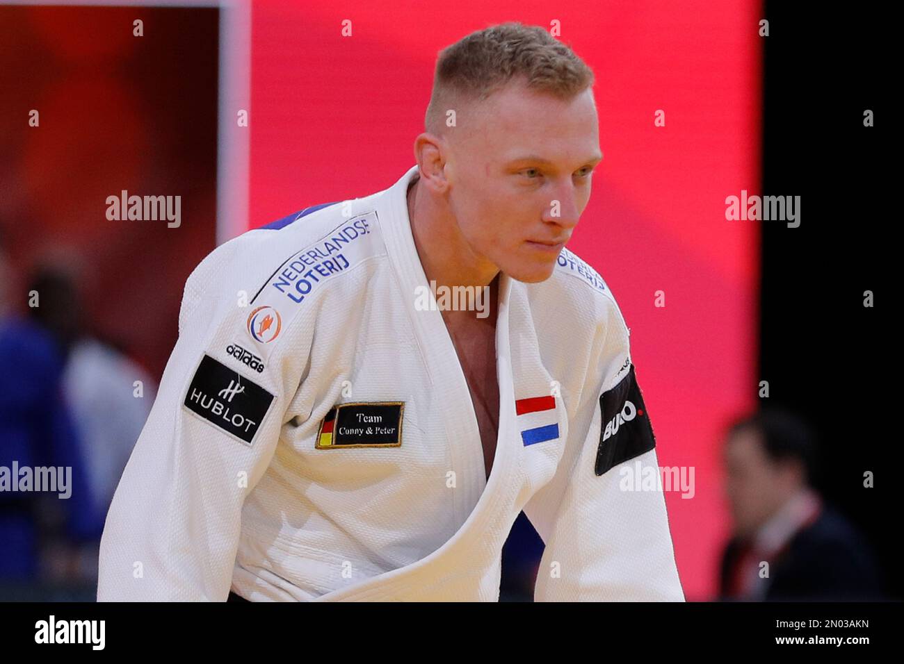 Frank De Wit (NED) won against Arnaud Aregba (FRA) during the ...