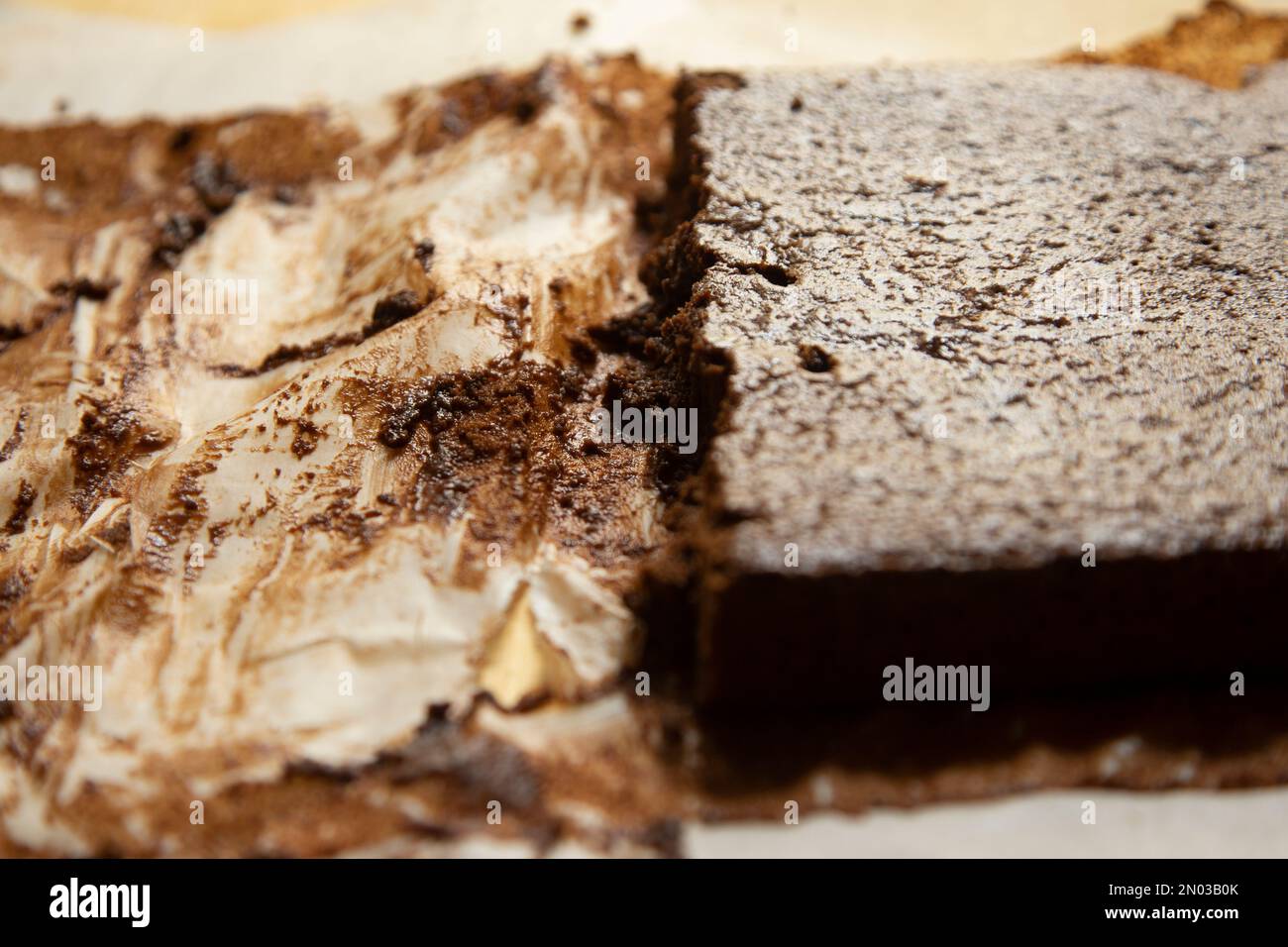 Dark chocolate sponge hi-res stock photography and images - Alamy