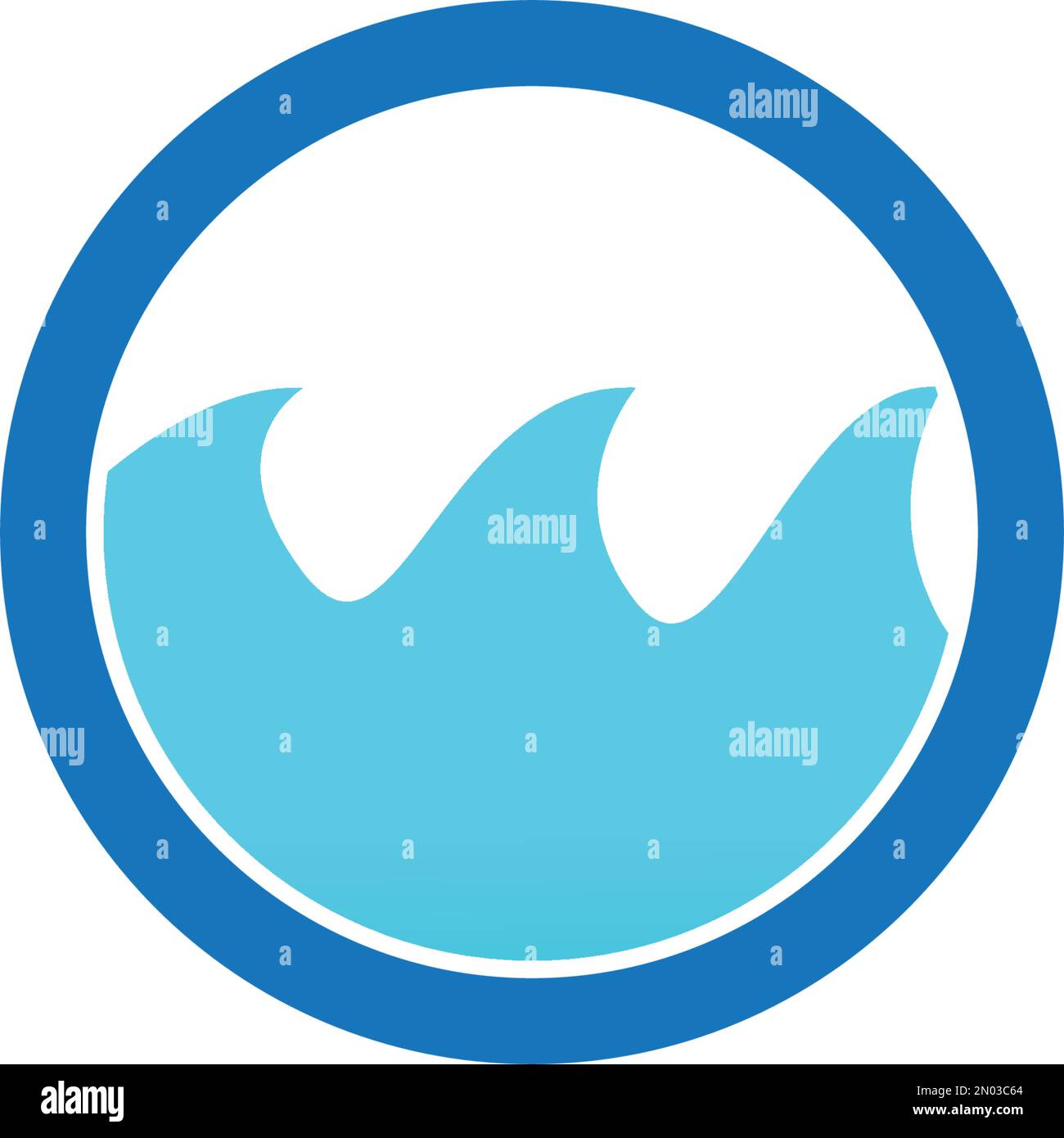 Water Wave symbol and icon Logo Template vector Stock Vector Image ...