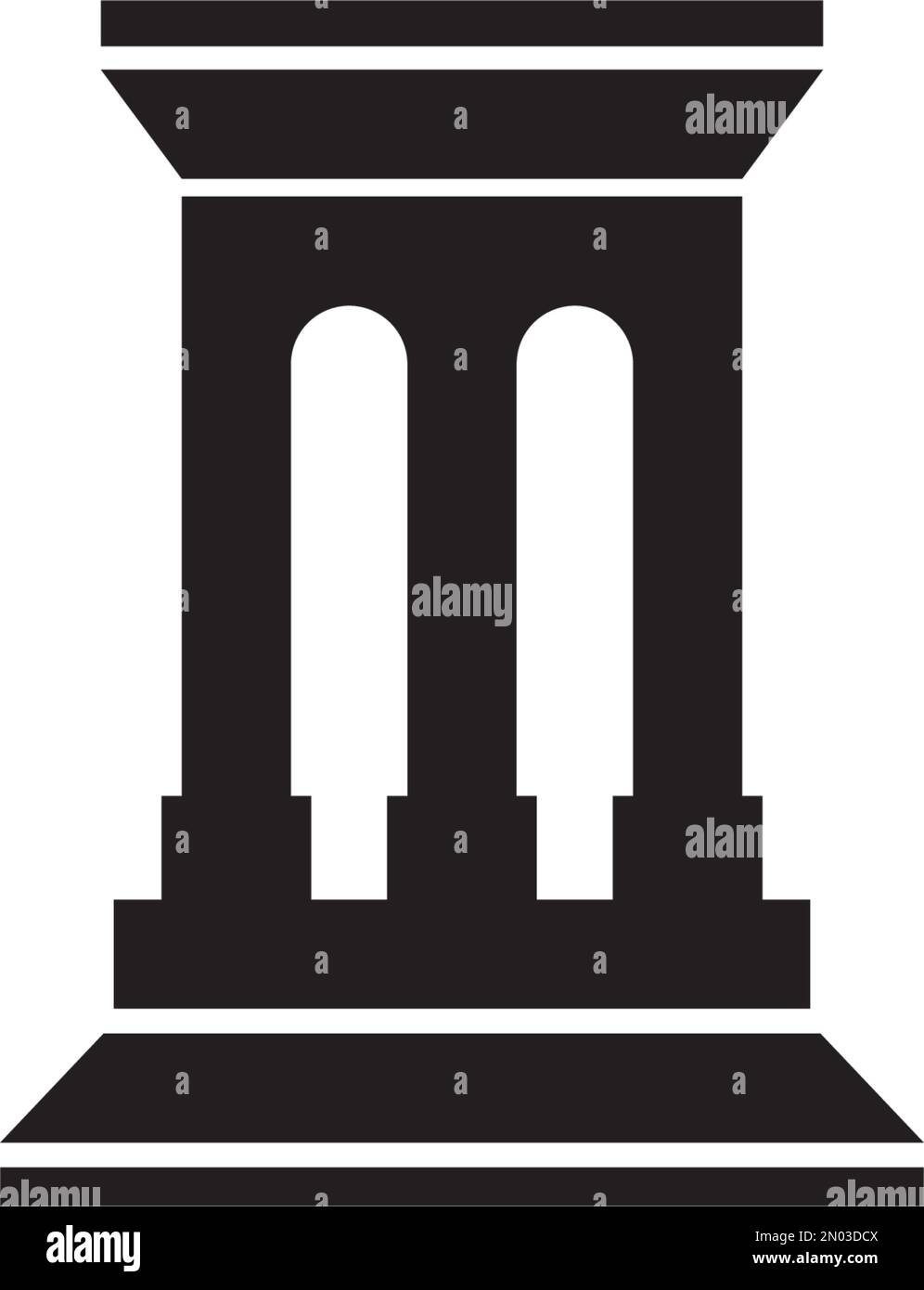 column Logo vector Template design illustration Stock Vector Image ...