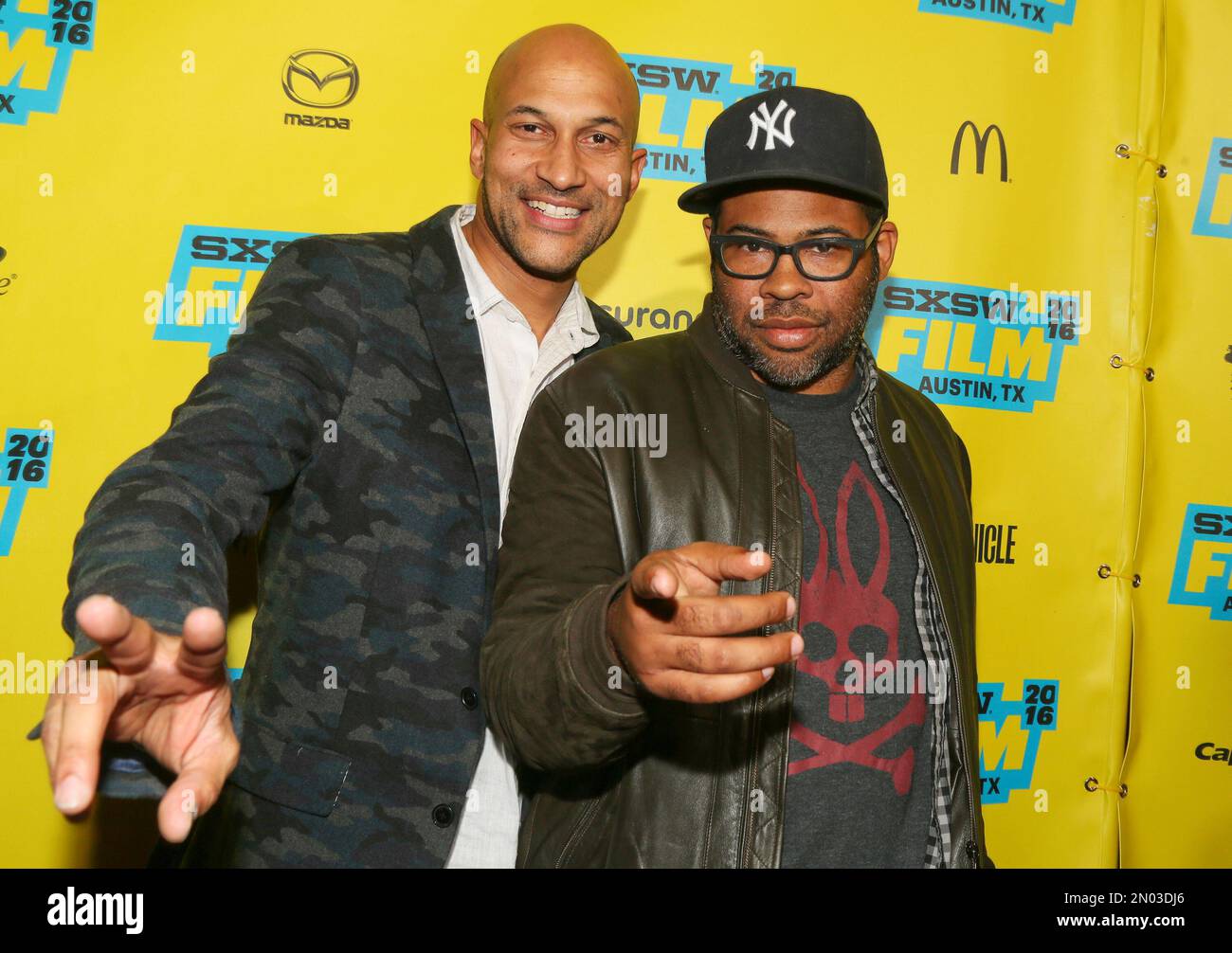 Keegan-Michael Key, left, and Jordan Peele pose at a screening of their ...