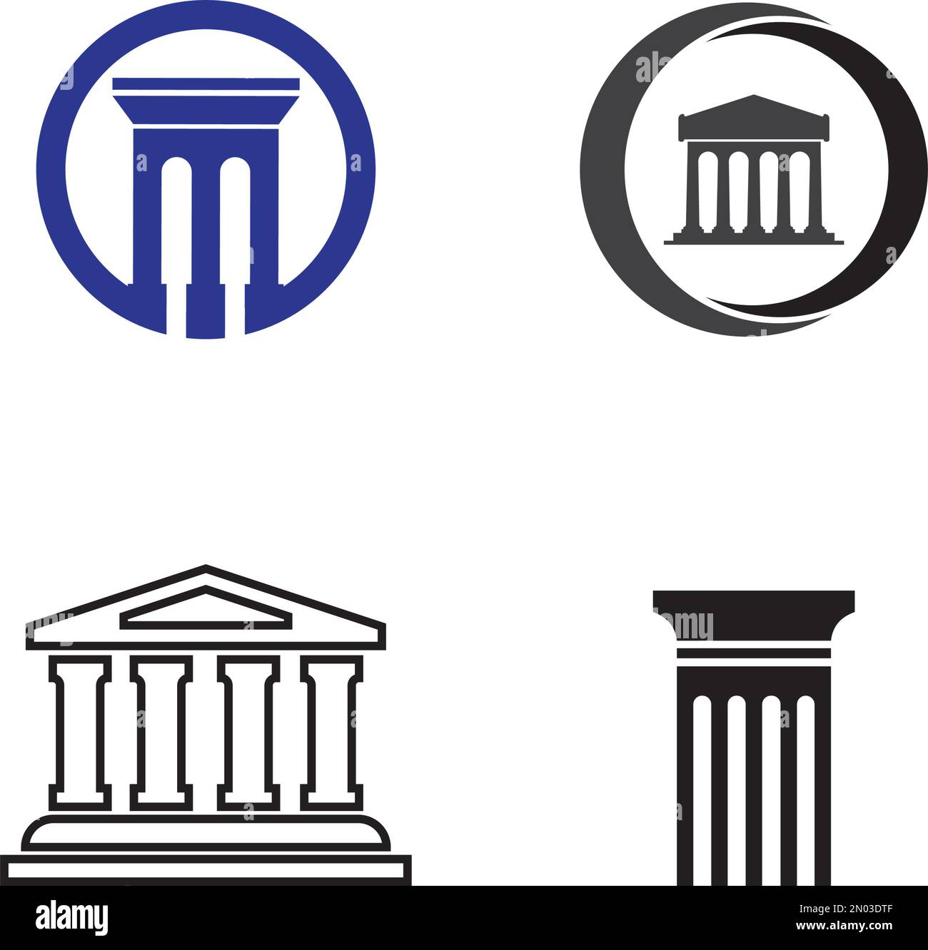 column Logo vector Template design illustration Stock Vector Image ...