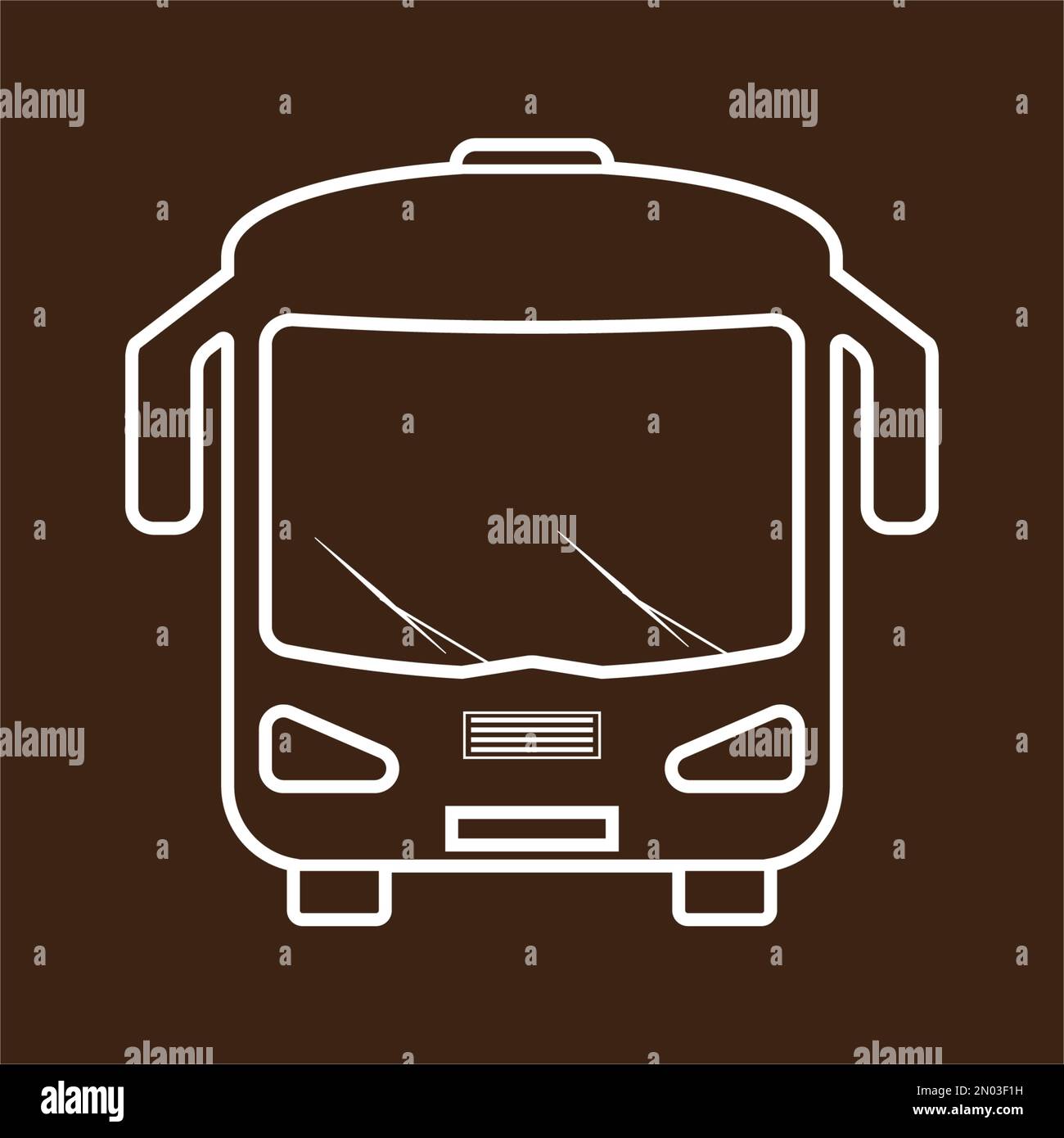 City bus line art vector Stock Vector Images - Alamy