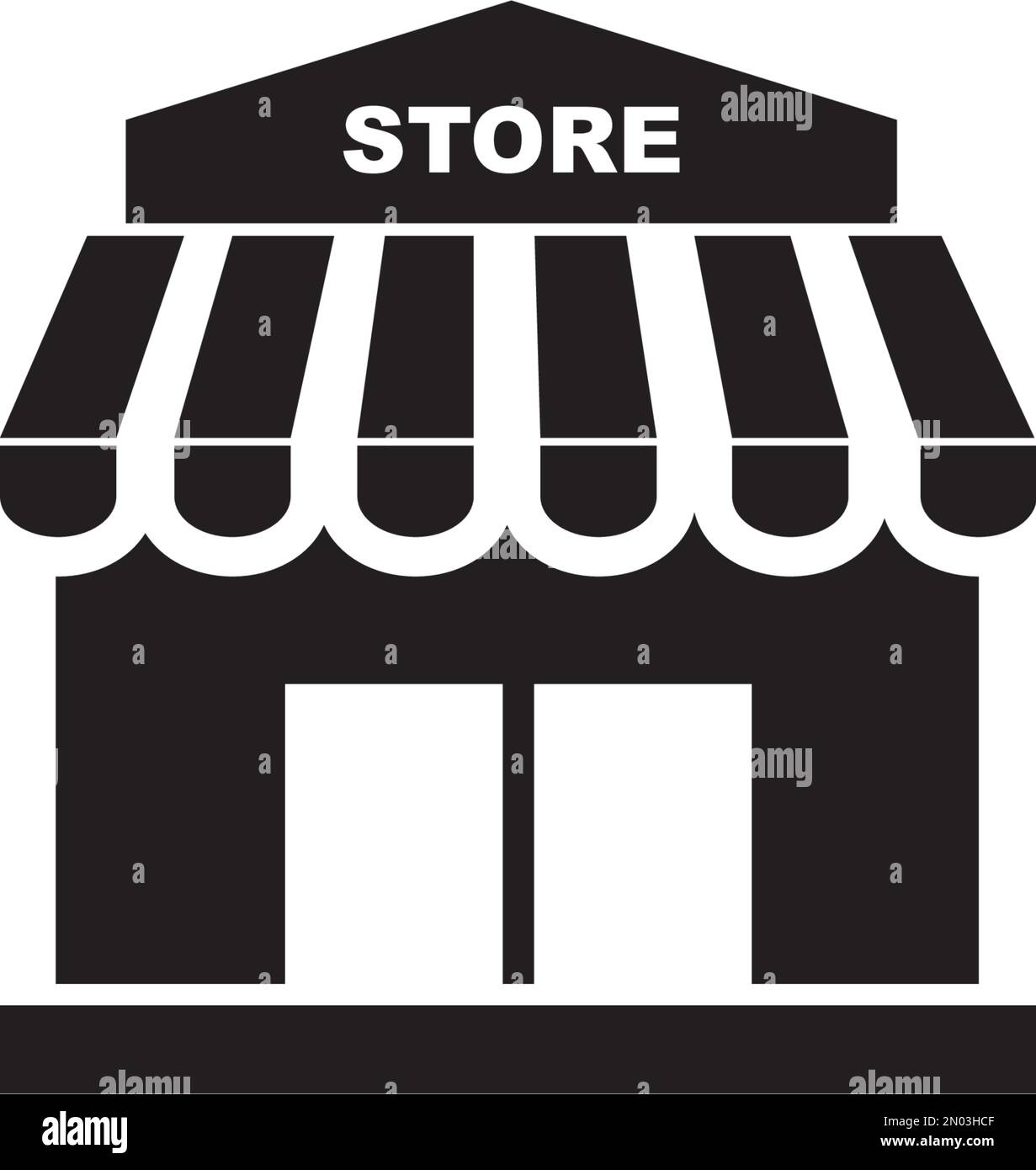 shopping mall icon vector illustration symbol template Stock Vector ...