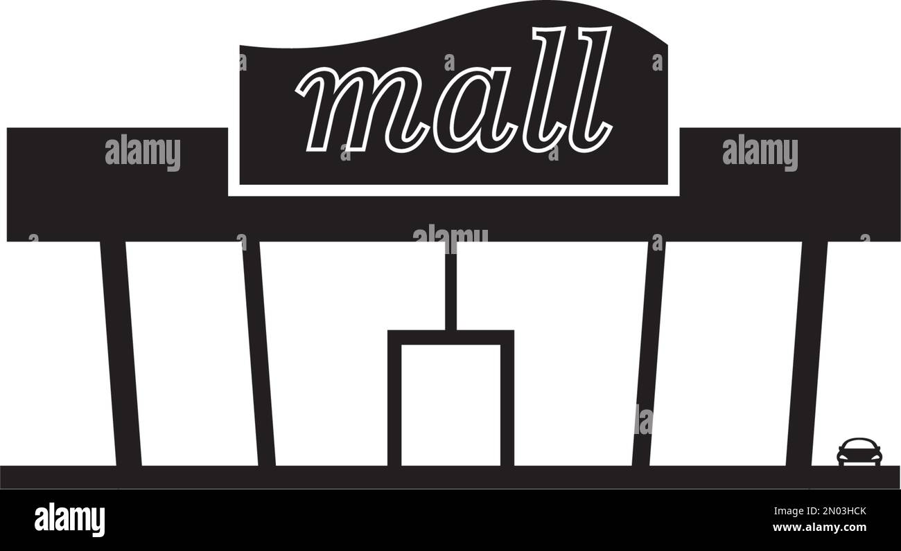 shopping mall icon vector illustration symbol template Stock Vector ...