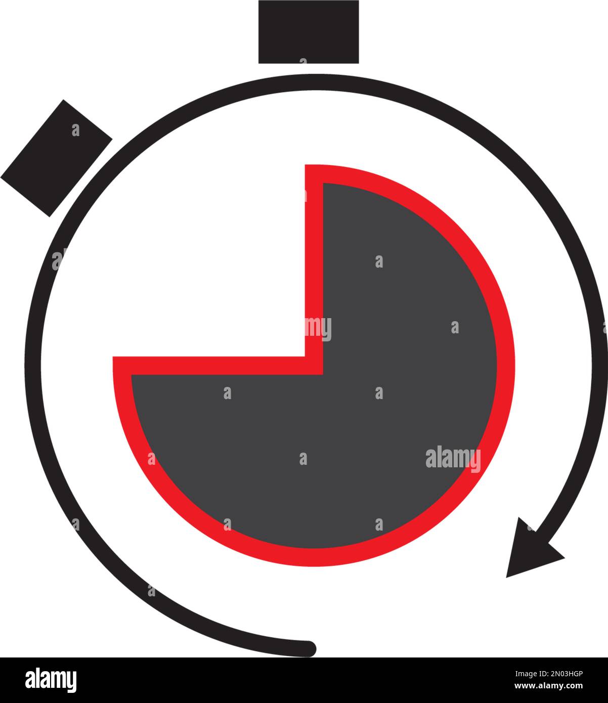 Stopwatch icon vector design illustration template Stock Vector Image ...