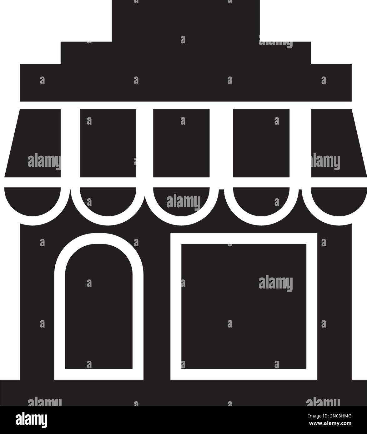 shopping mall icon vector illustration symbol template Stock Vector ...