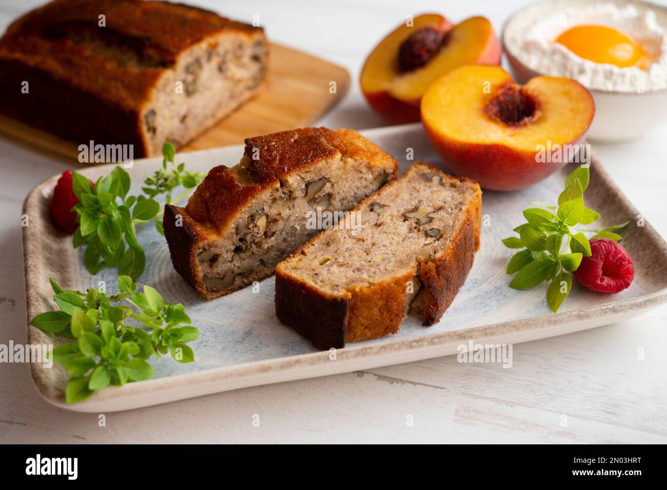 Slice peach hi-res stock photography and images - Alamy