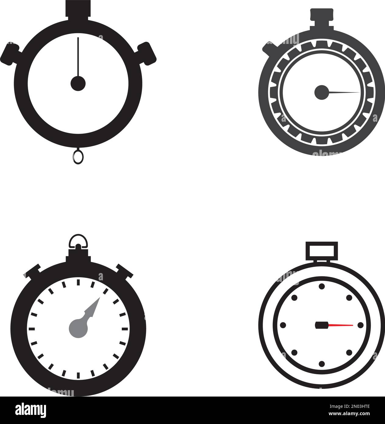 Stopwatch icon vector design illustration template Stock Vector Image ...