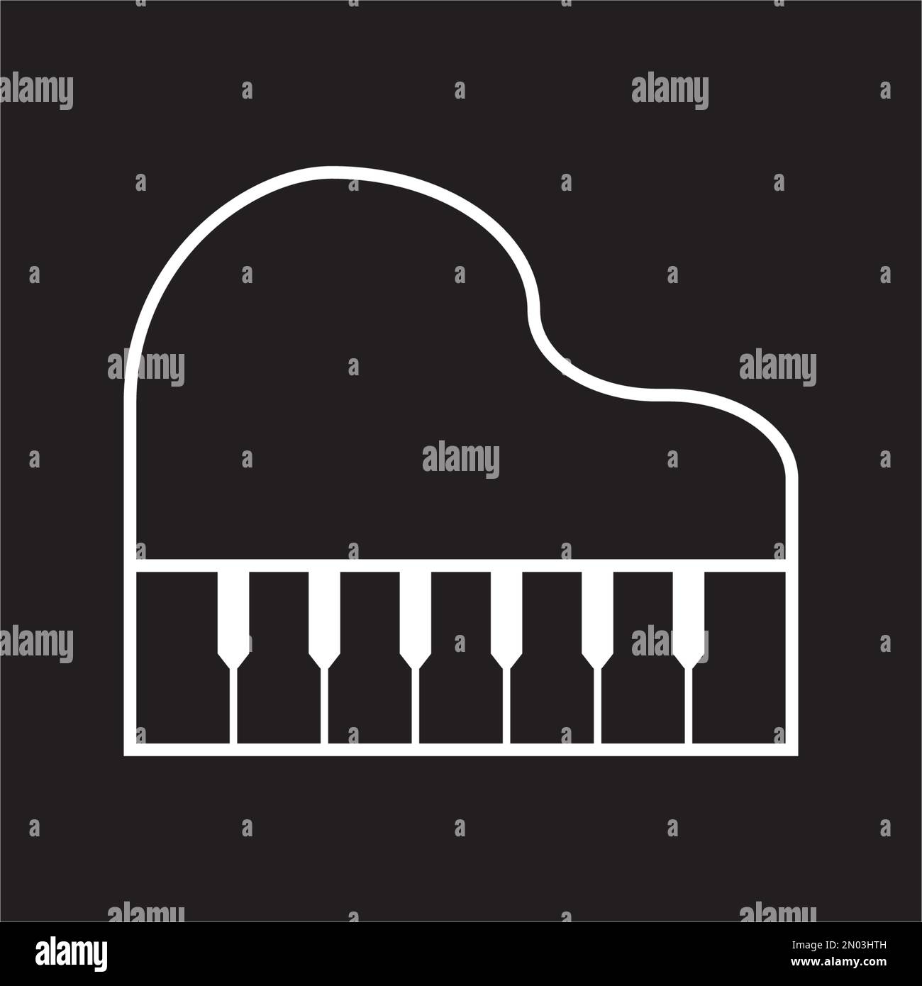 Piano logo vector illustration template design Stock Vector Image & Art ...