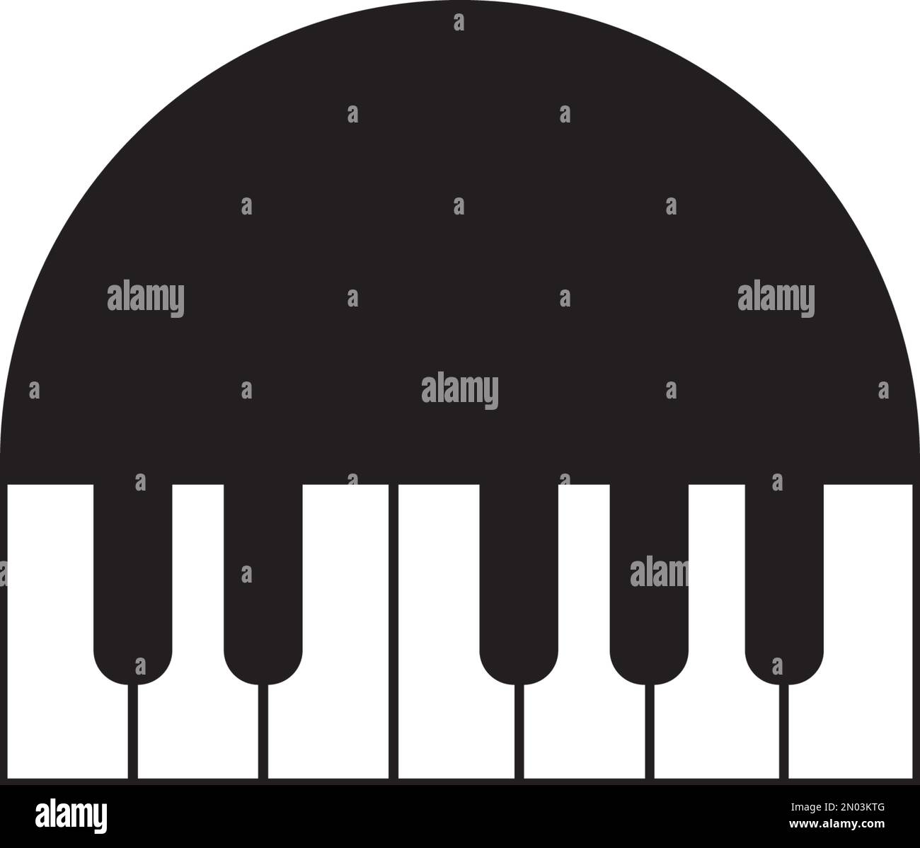 Piano logo vector illustration template design Stock Vector Image & Art ...