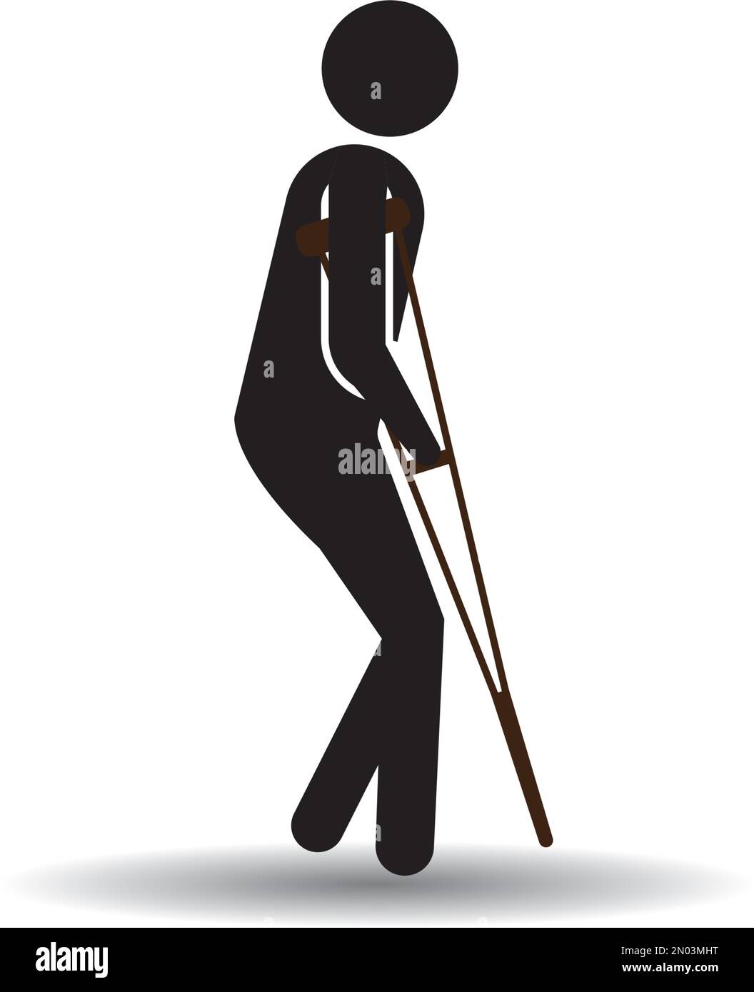 vector icon representing the disabled, elderly, and injured using ...