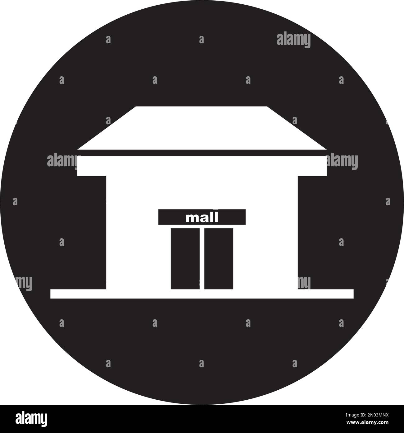 shopping mall icon vector illustration symbol template Stock Vector ...