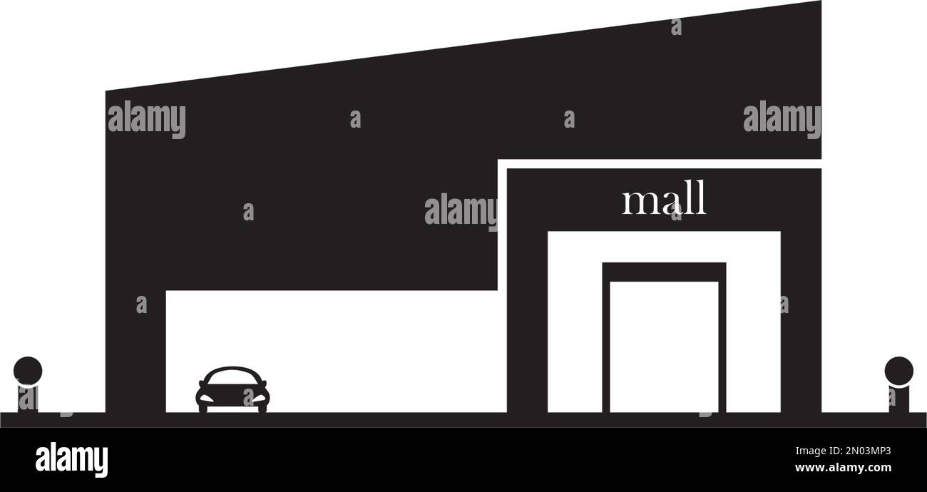 shopping mall icon vector illustration symbol template Stock Vector ...