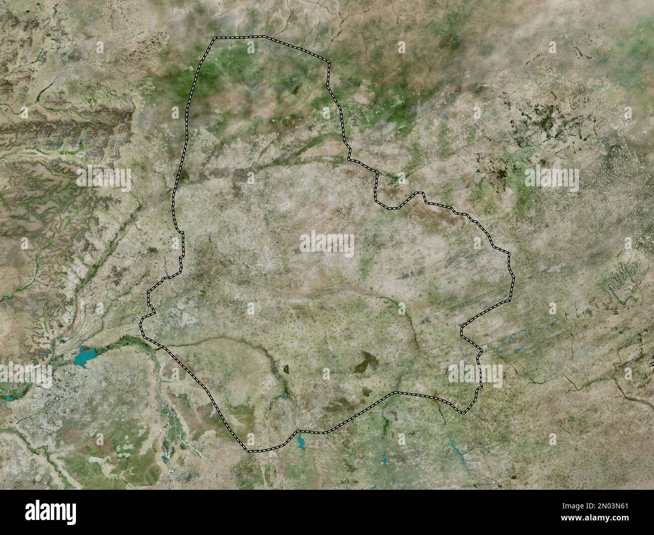 Niger map zoom border satellite hi-res stock photography and images - Alamy