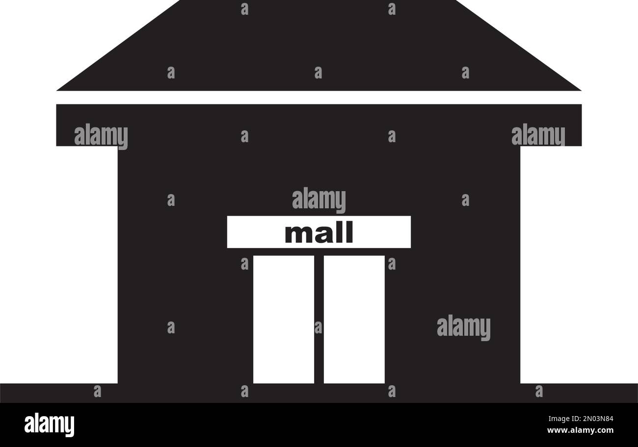 shopping mall icon vector illustration symbol template Stock Vector ...