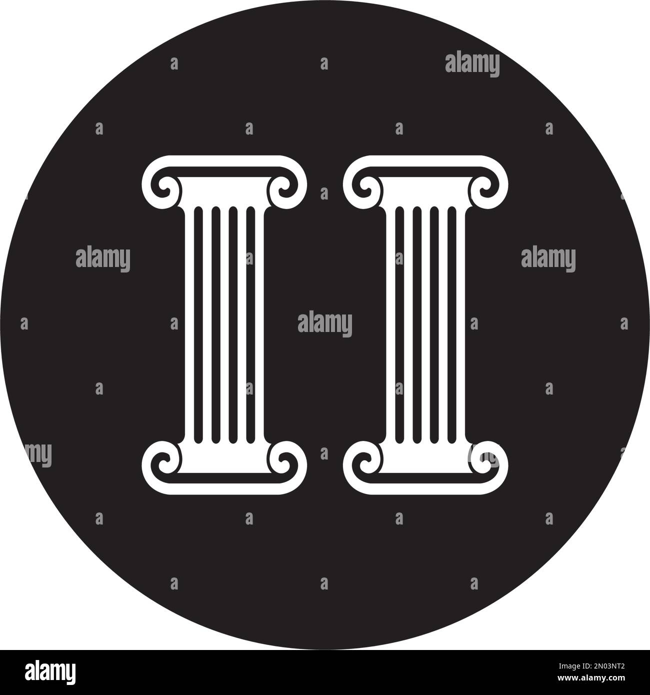 column Logo vector Template design illustration Stock Vector Image ...