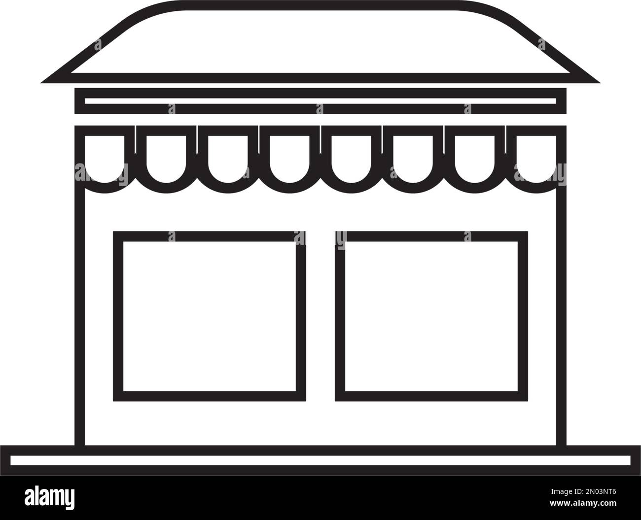 shopping mall icon vector illustration symbol template Stock Vector ...