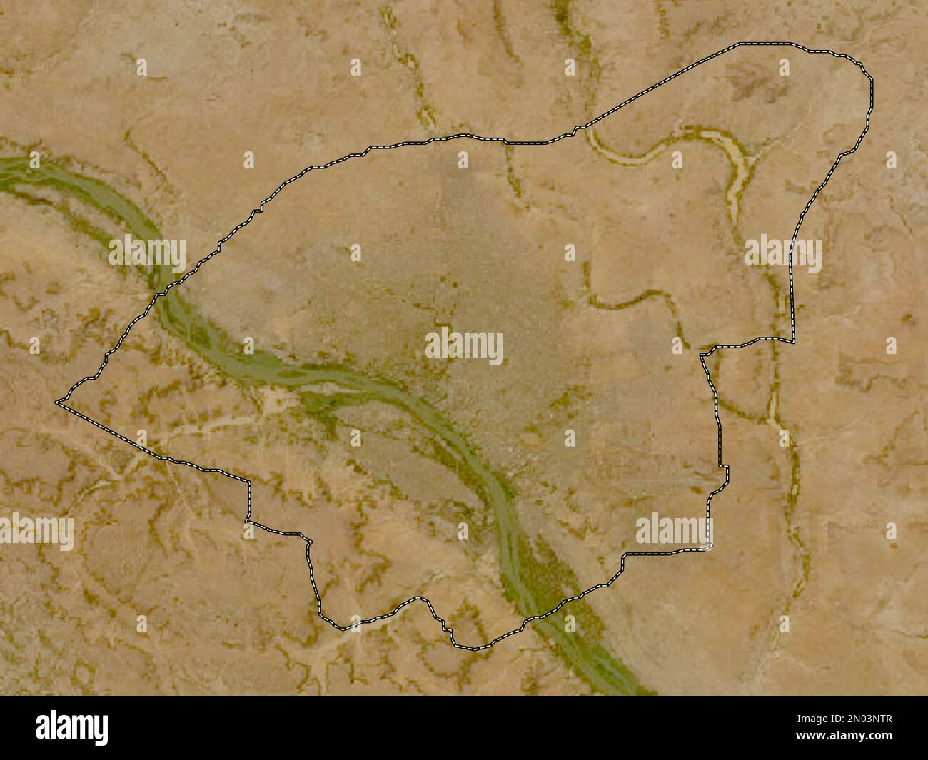 Niamey, capital district of Niger. Low resolution satellite map Stock ...