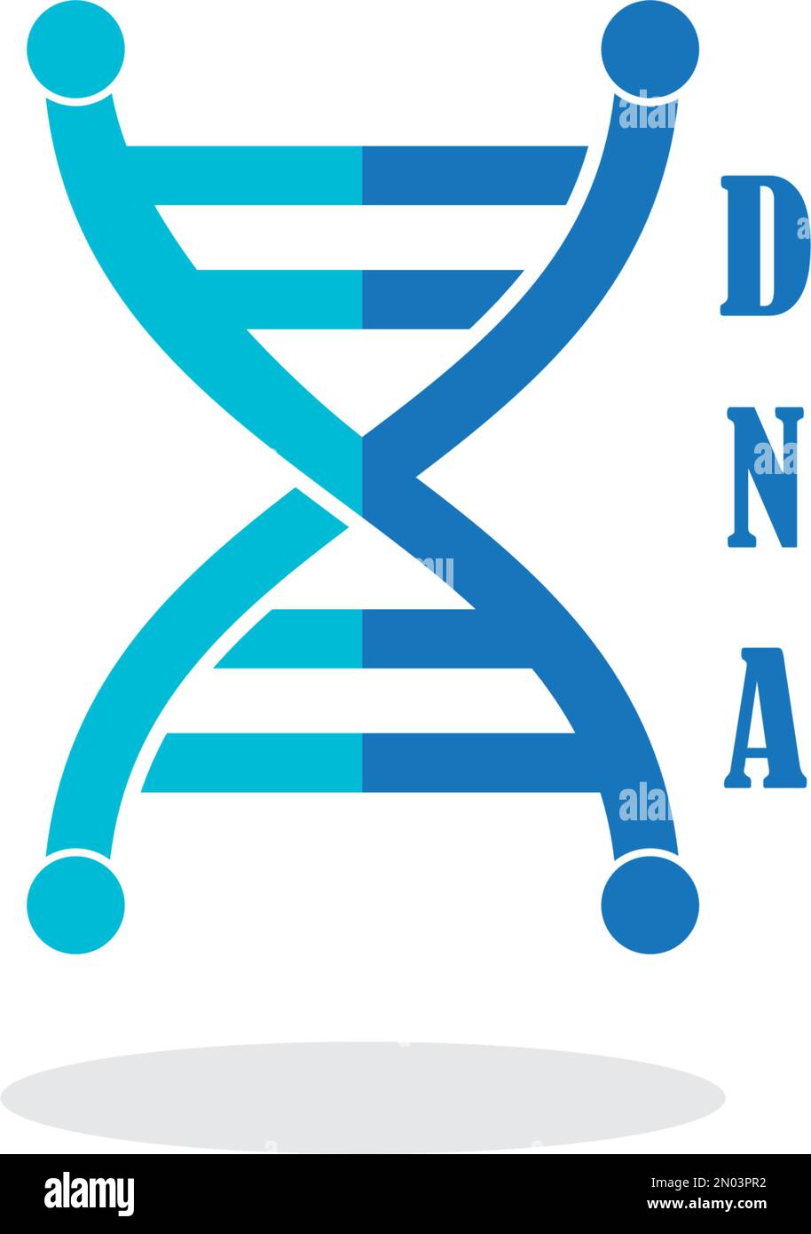 Dna structure icon vector vectors Cut Out Stock Images & Pictures - Alamy