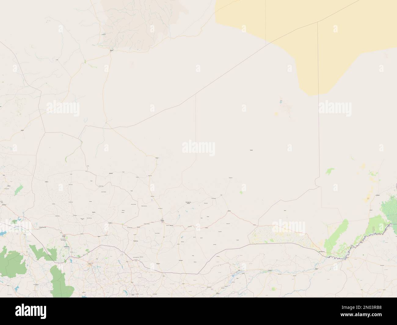 Zinder, department of Niger. Open Street Map Stock Photo - Alamy