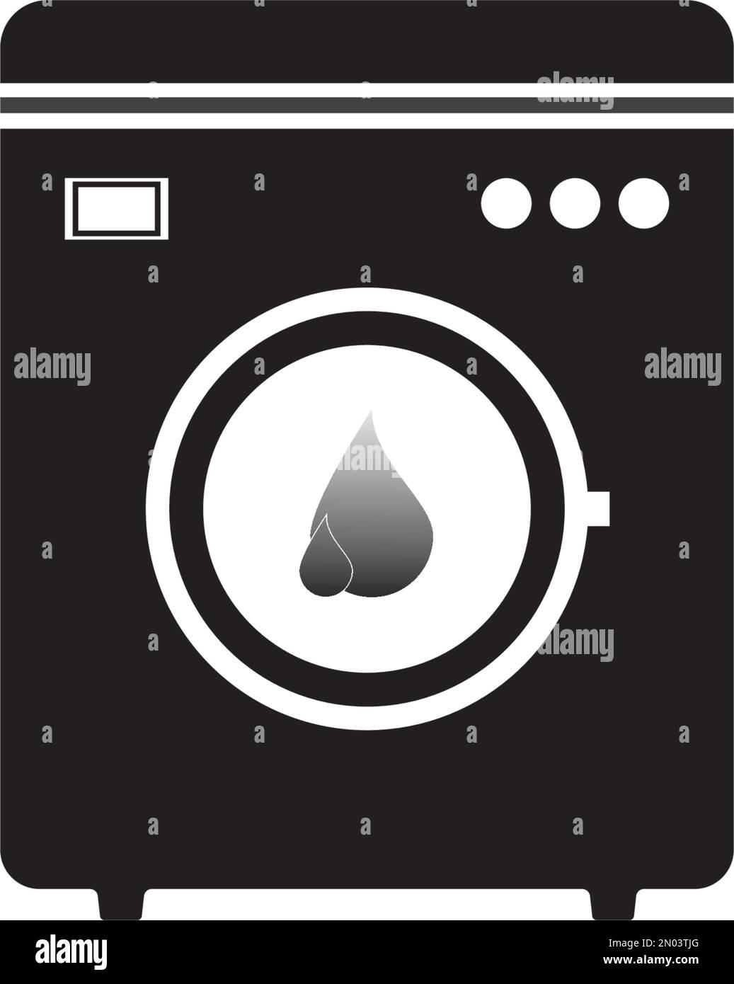 washing machine logo vector design illustration template Stock Vector ...