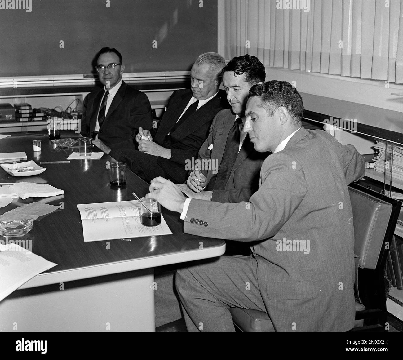 Sir Alexander Todd of Cambridge, second from right, heads a roster of ...