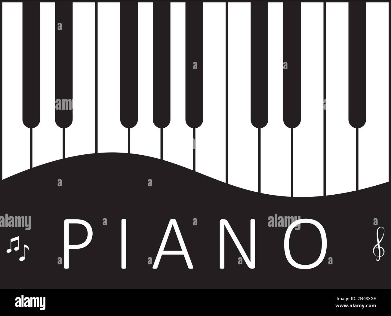 Piano logo vector illustration template design Stock Vector Image & Art ...